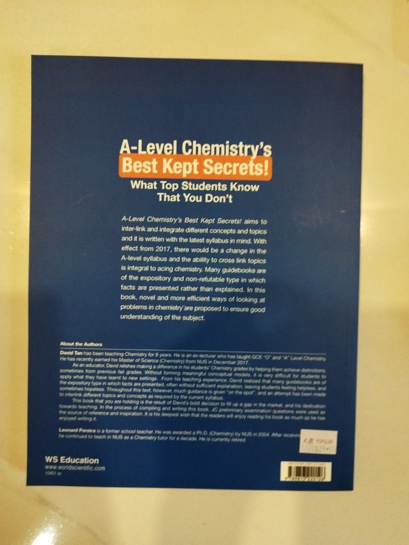 A level Chemistry guide, Hobbies & Toys, Books & Magazines, Textbooks ...