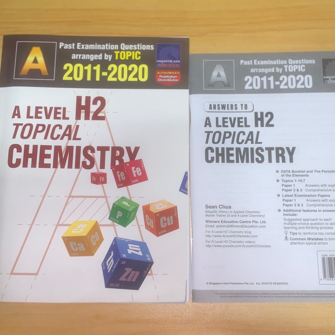 A level H2 Chemistry TYS Topical (2011-2020), Hobbies & Toys, Books ...
