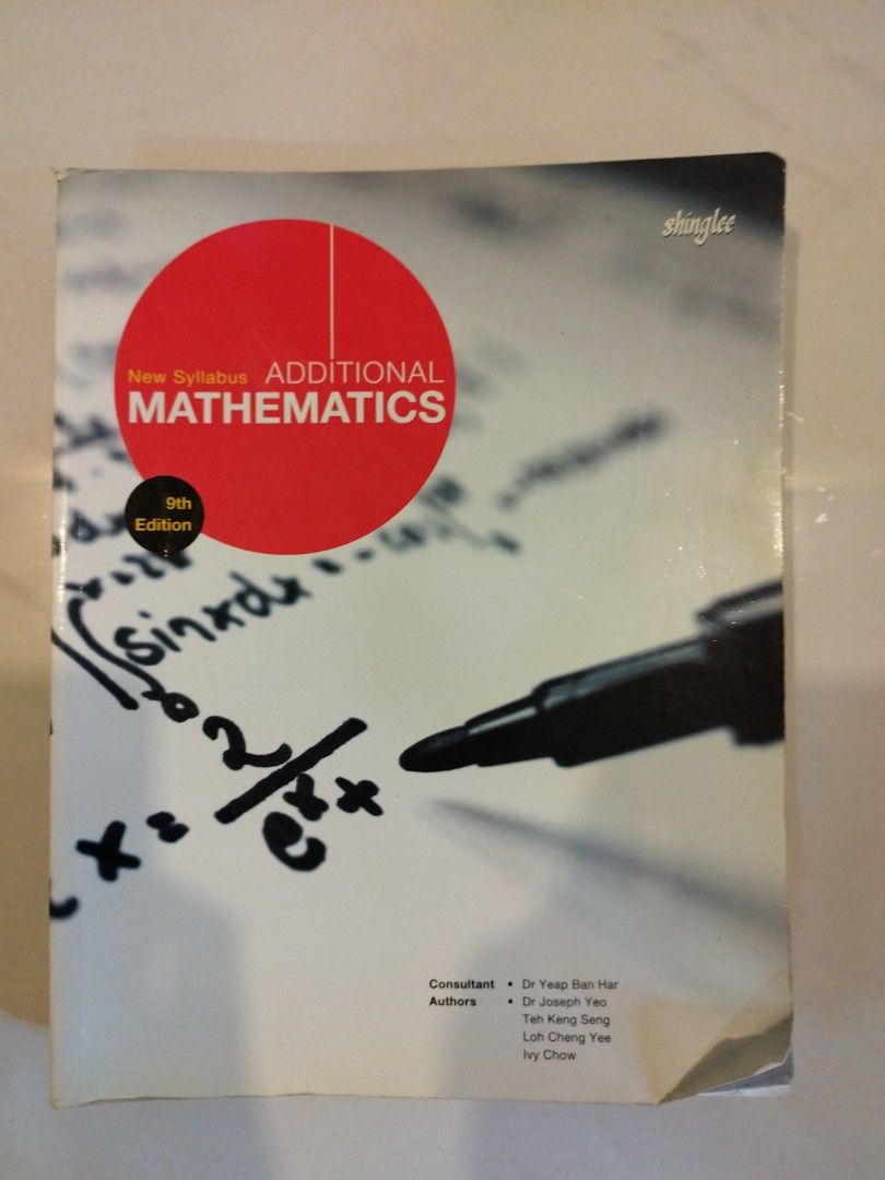 Additional Mathematics O level Textbook, Hobbies & Toys, Books ...