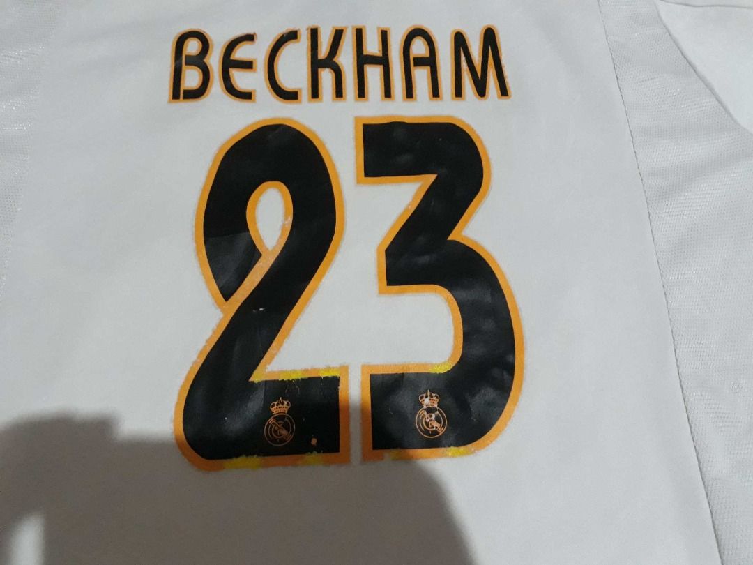 Adidas David Beckham Real Madrid Jersey number 23 Football LARGE, Men's ...