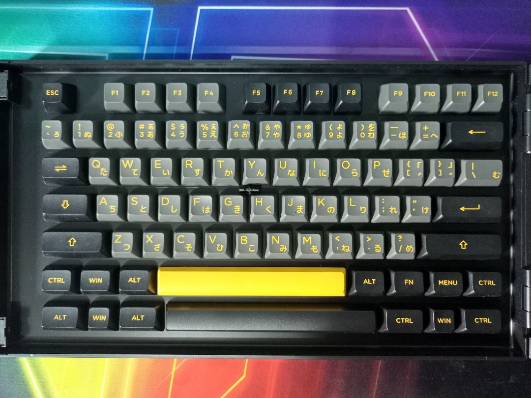 AKKO BLACK AND GOLD JP 158-KEY ASA PBT DOUBLE SHOT KEYCAPS, Computers ...