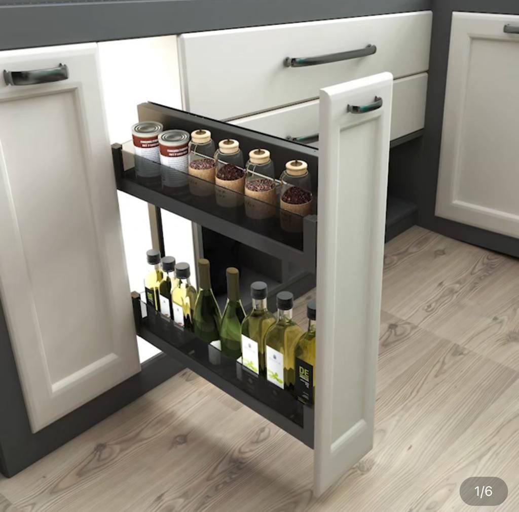 Aluminium 2-Tier Side Mounted Basket, Furniture & Home Living ...