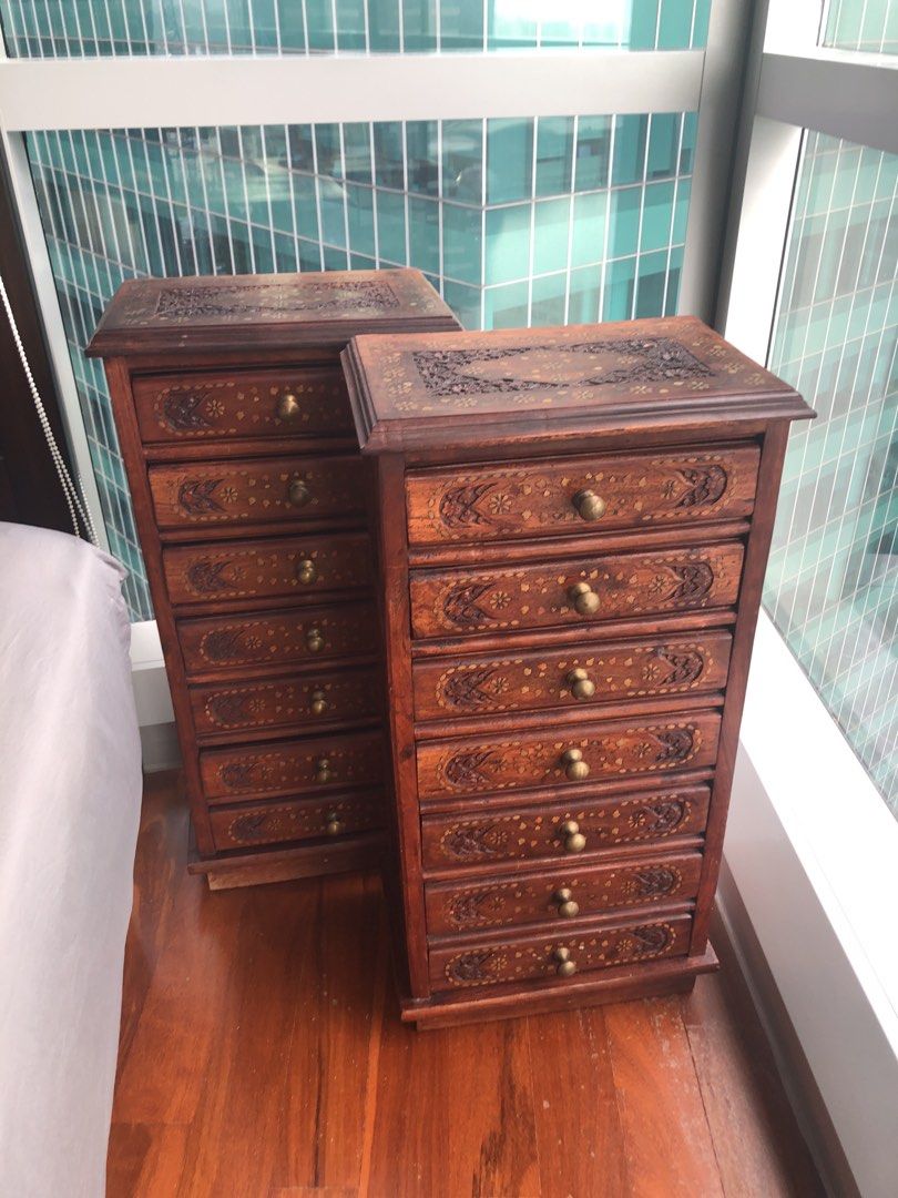 Antique-like Indian tables, Furniture & Home Living, Furniture, Other ...