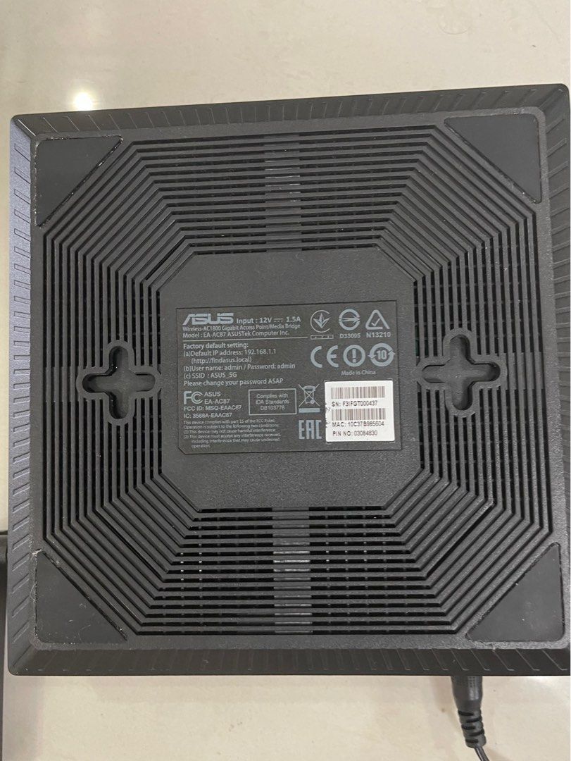 ASUS ea-ac87 router, Computers & Tech, Parts & Accessories, Networking ...