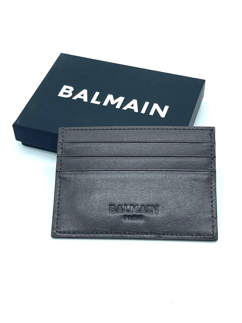 AUTHENTIC BALMAIN Credit Card Holder, Luxury, Bags & Wallets on Carousell