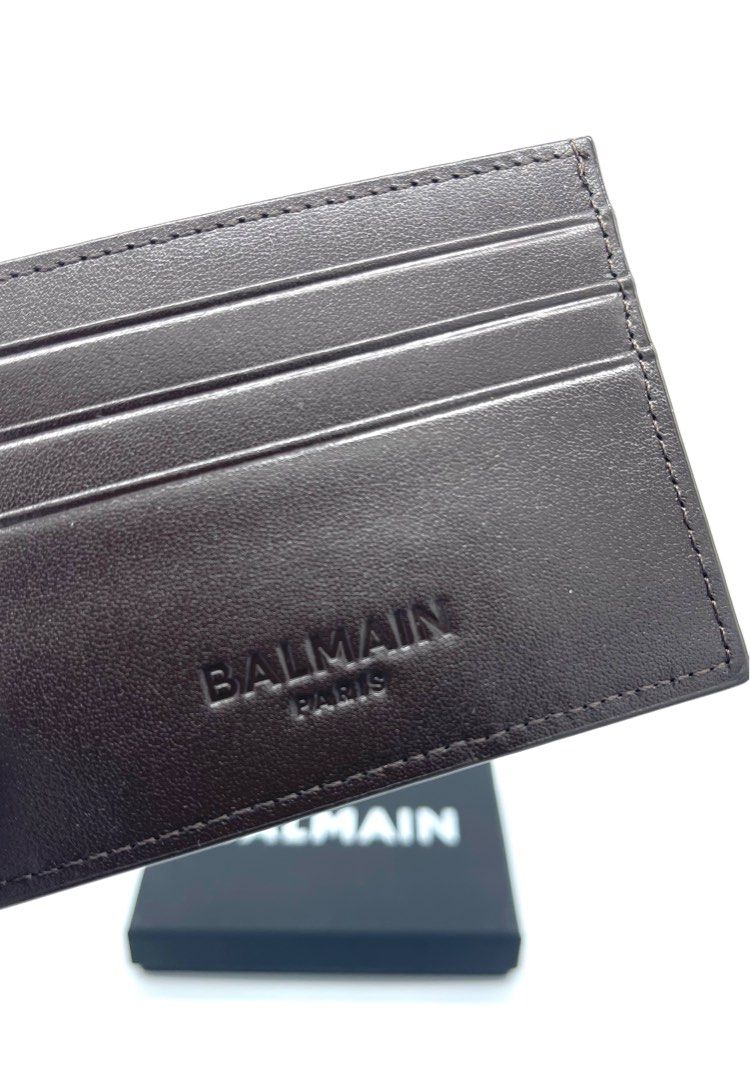 AUTHENTIC BALMAIN Credit Card Holder, Luxury, Bags & Wallets on Carousell