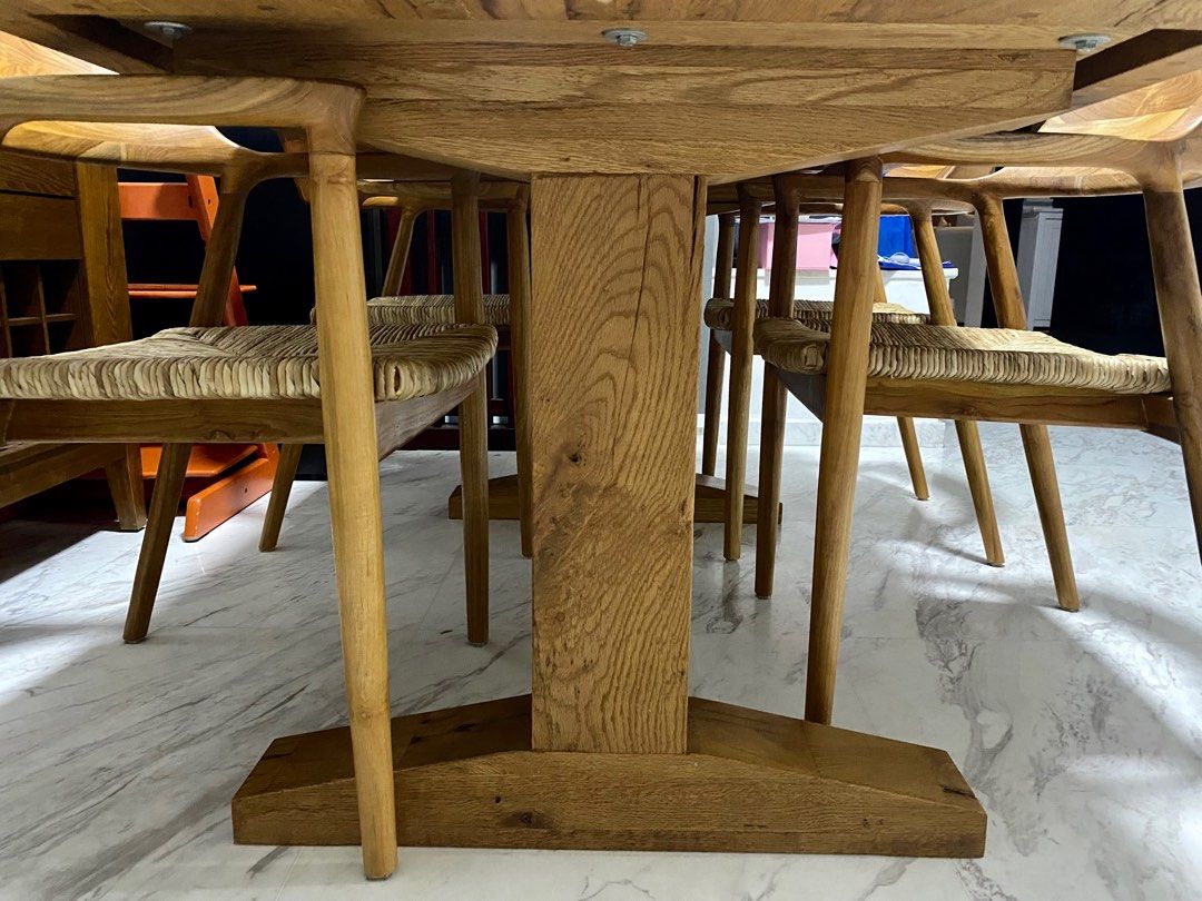 Beautiful Solid Wood Dining Table, Furniture & Home Living, Furniture ...