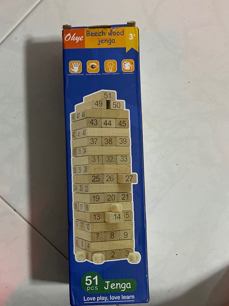 Beech wood jengar, Hobbies & Toys, Toys & Games on Carousell