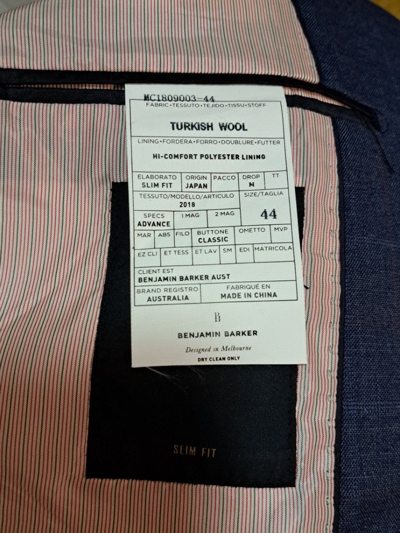 Benjamin Barker Suit and Pants, Men's Fashion, Coats, Jackets and ...