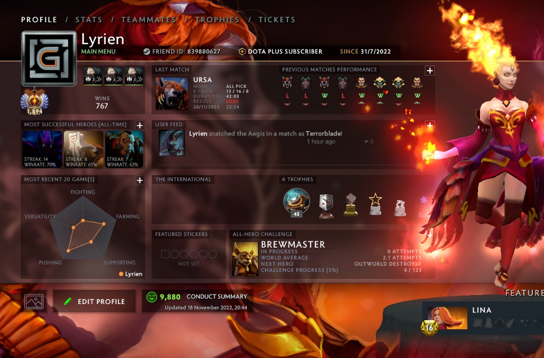 Dota Immortal Account 6k 6000 MMR Ranked Ready Local SG Account, Video ...