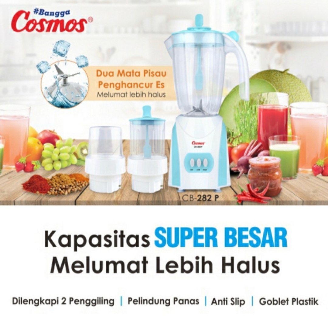 Blender Cosmos CB-282P 2L, Kitchen & Appliances di Carousell