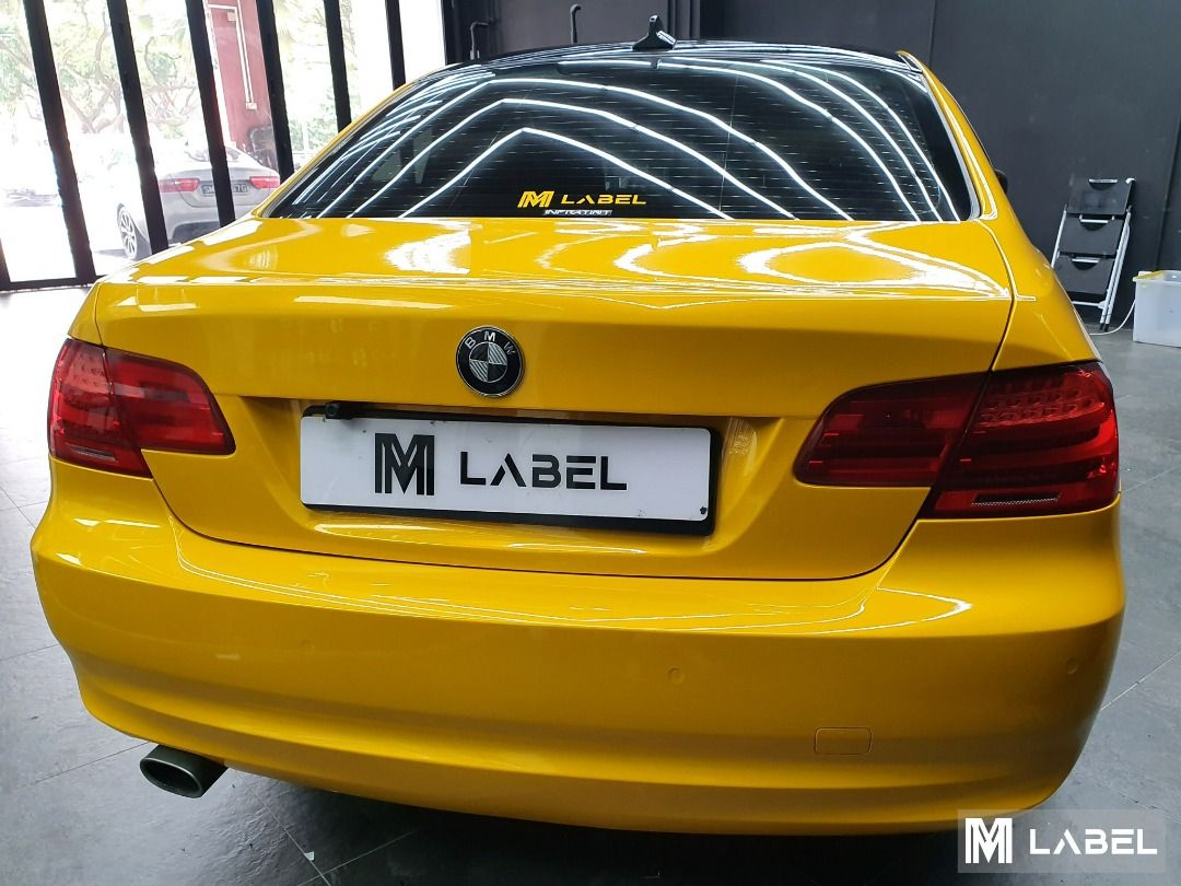 BMW E92 Full Vinyl Wrap - Satin Metallic Maple Leaf Yellow, Car ...