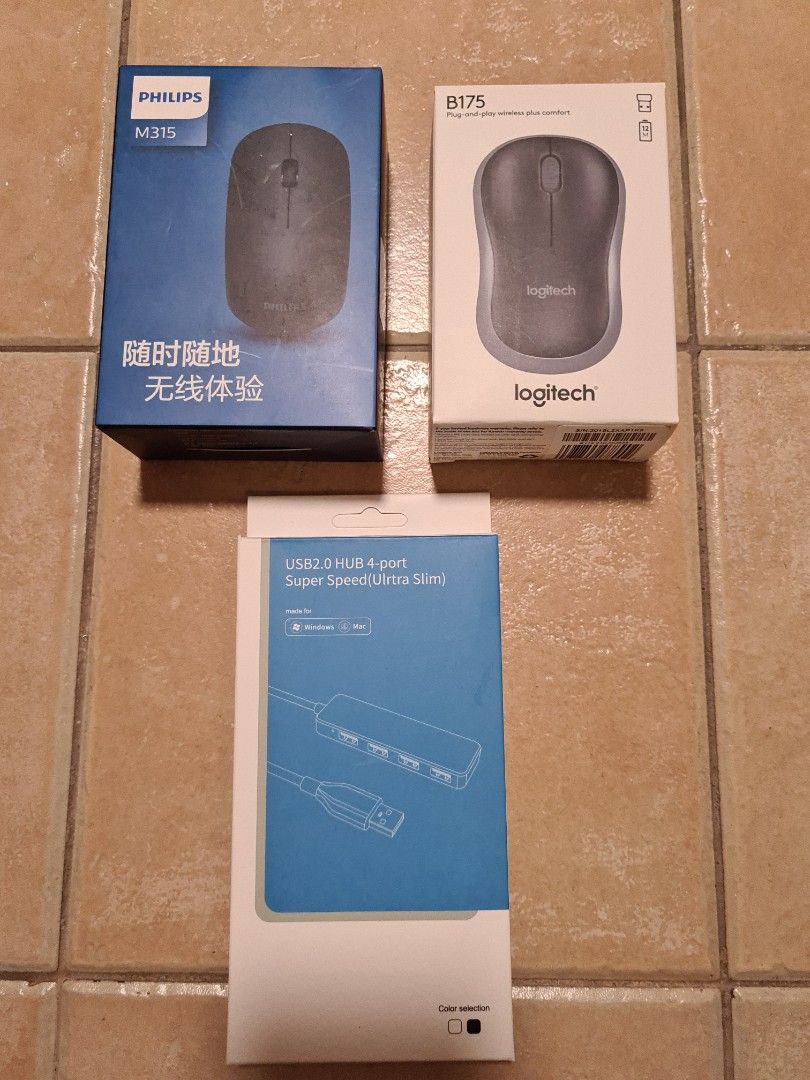 BN Logitech B175/Philips M315 Wireless Mouse, Computers & Tech, Parts ...