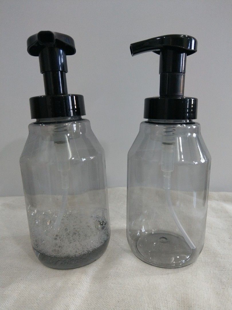 BNIB 3 x Foam Hand Wash Black Bottles 300ml, Furniture & Home Living ...