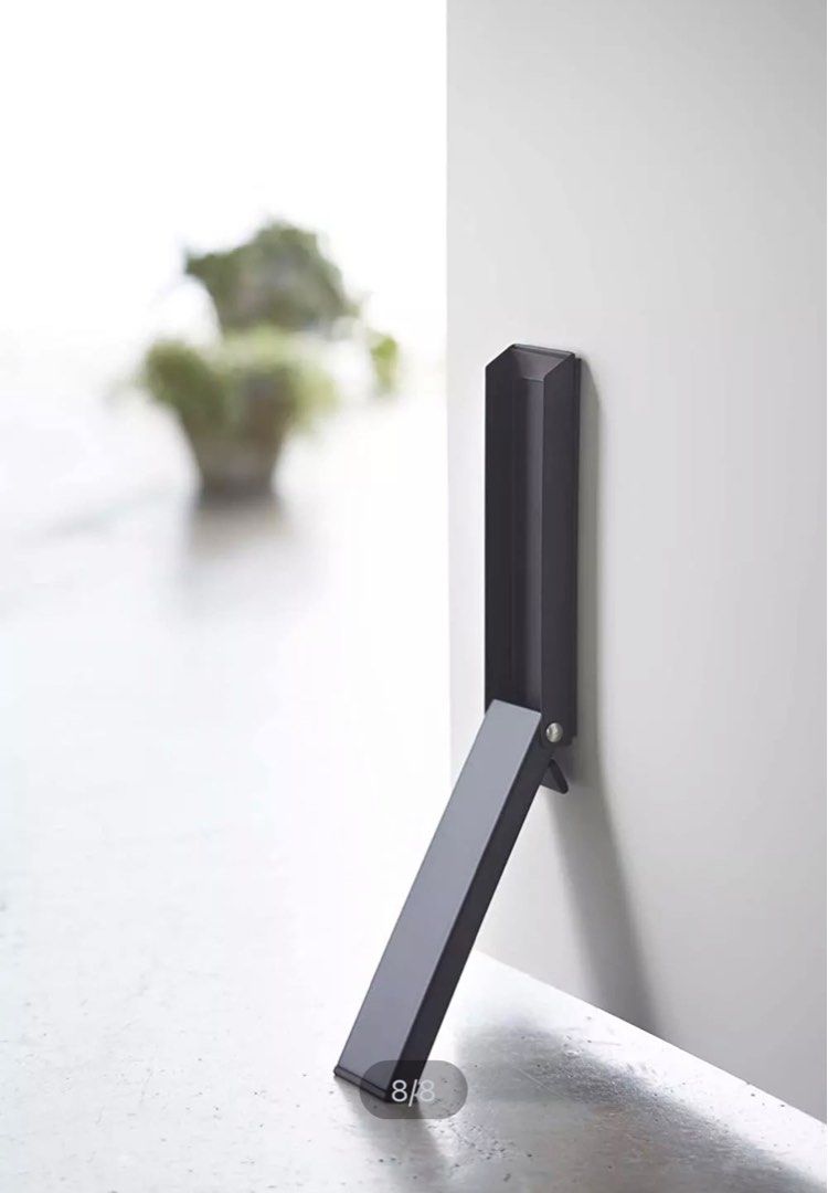 BNIB Yamazaki Magnet Door Stopper in Black, Furniture & Home Living ...
