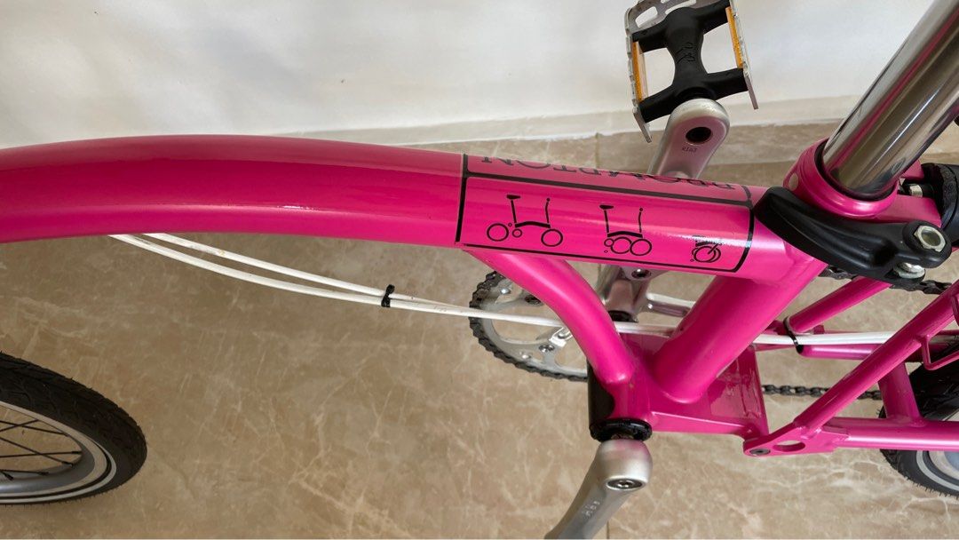 Brompton Hot Pink (2 speed), Sports Equipment, Bicycles & Parts ...