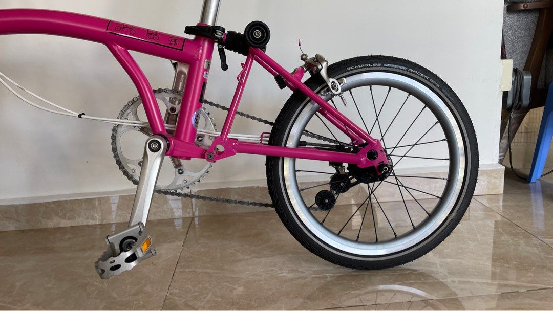 Brompton Hot Pink (2 speed), Sports Equipment, Bicycles & Parts ...