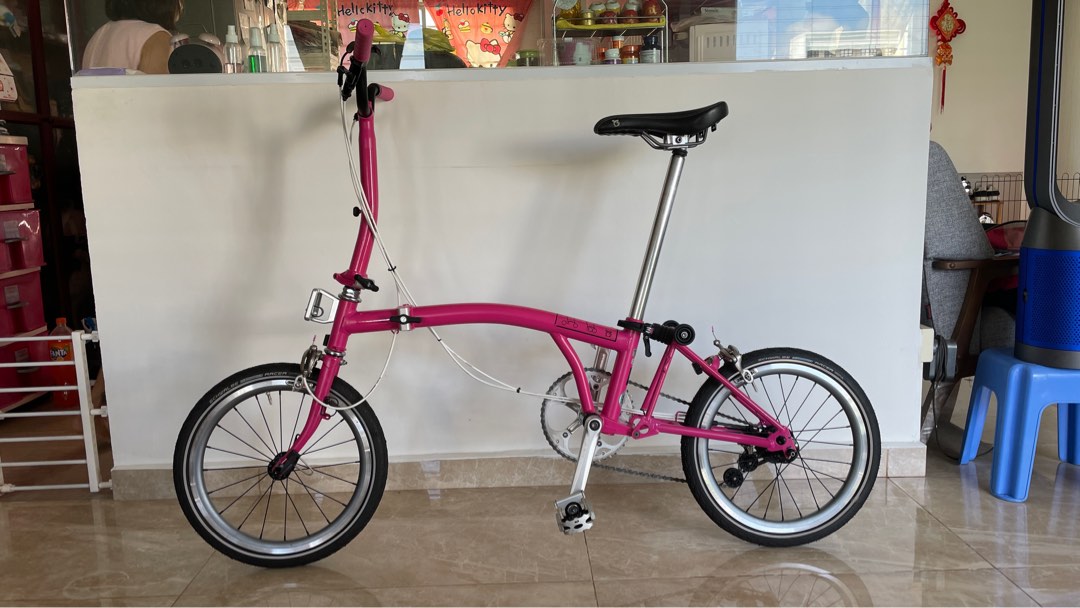 Brompton Hot Pink (2 speed), Sports Equipment, Bicycles & Parts ...