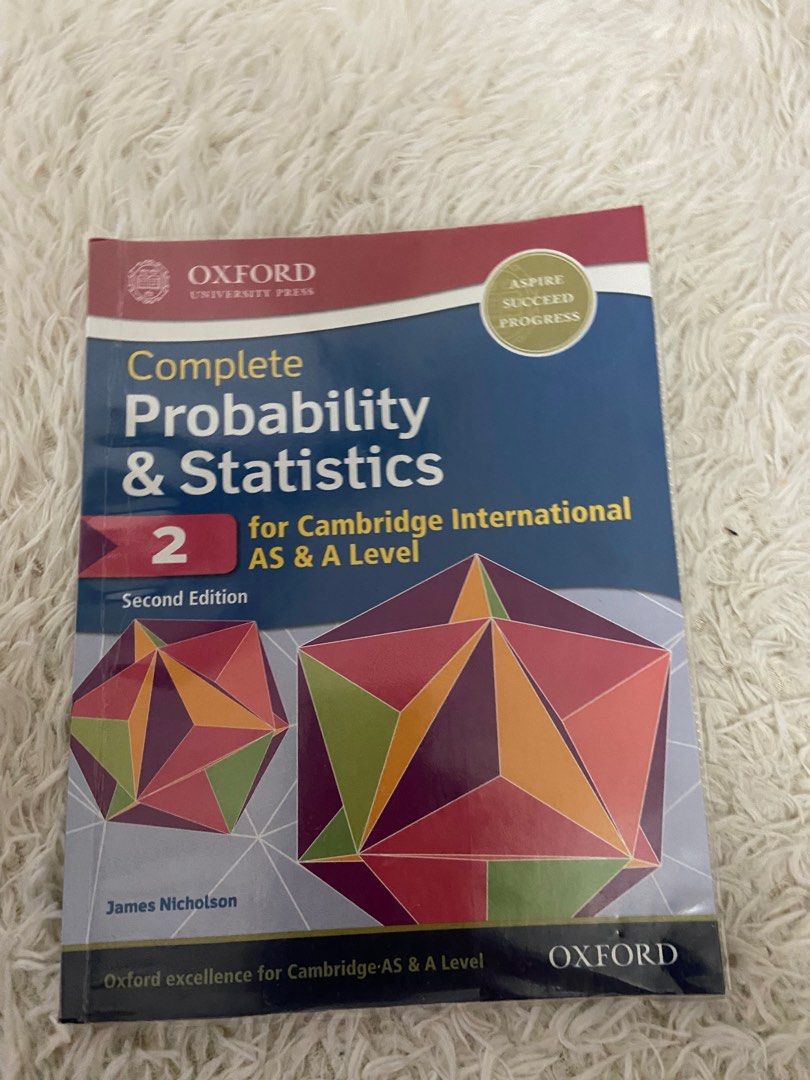 Cambridge Statistics (S2) textbook, Hobbies & Toys, Books & Magazines ...