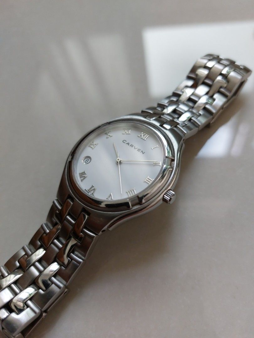 Carven Swiss Made 688 Series Ladies Women Luxury Stainless Steel Watch ...