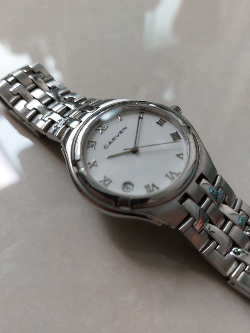 Carven Swiss Made 688 Series Ladies Women Luxury Stainless Steel Watch ...