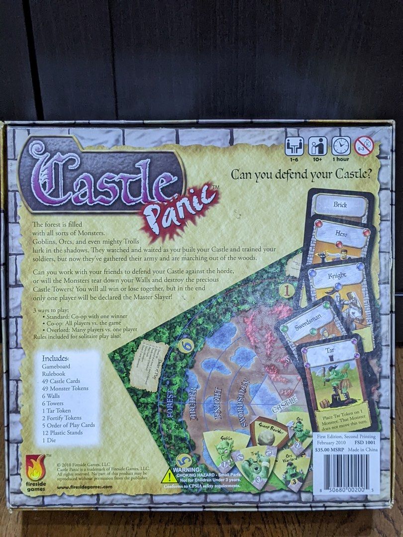Castle Panic board game, Hobbies & Toys, Toys & Games on Carousell