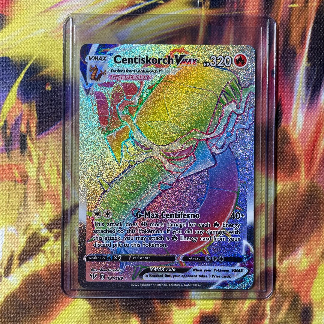 Centiskorch VMAX Rainbow Rare - 191/189 - Hyper Rare Sword & Shield ...