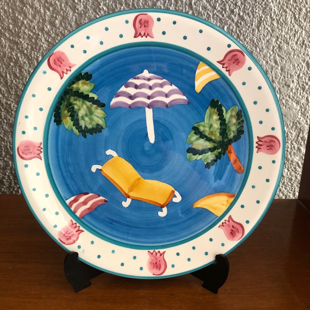 Ceramic Kitchen Plate Display (Summer Edition), Furniture & Home Living ...