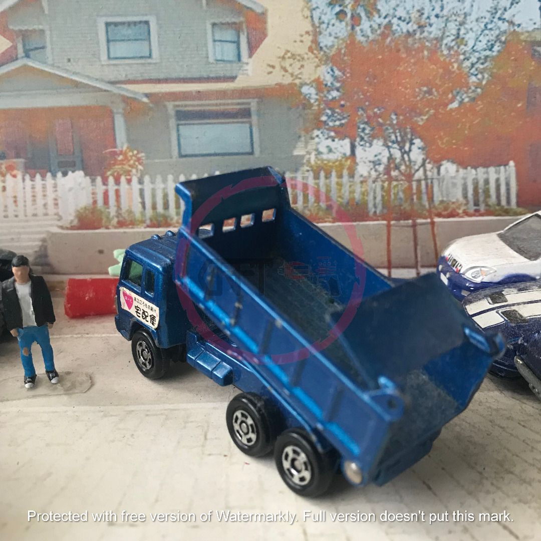CFE336 TOMY TOMICA Hino Truck Lorry Lori Tanah Pasir Blue diecast scale ...