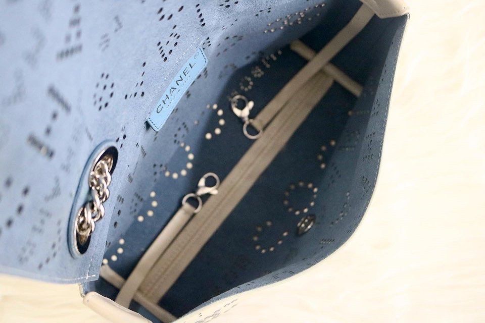 Chanel Logo Eyelets Flap Bag, Luxury, Bags & Wallets on Carousell