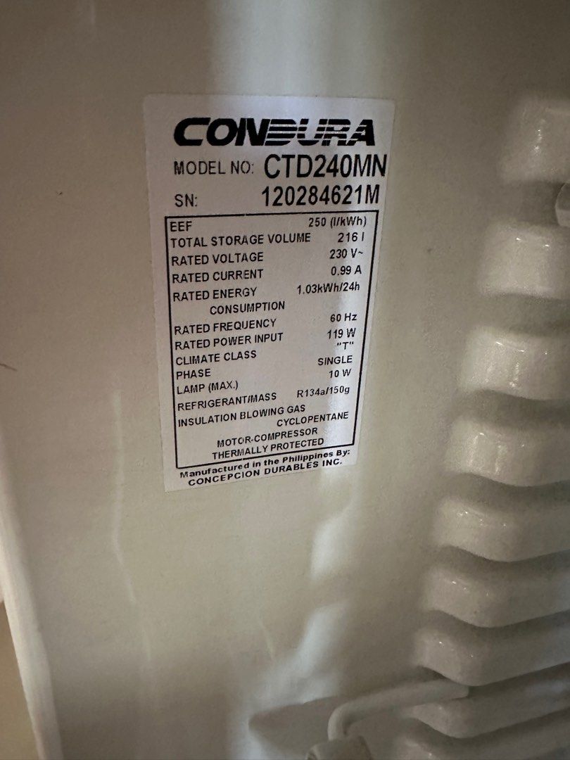 Condura 2doors ref, TV & Home Appliances, Kitchen Appliances ...