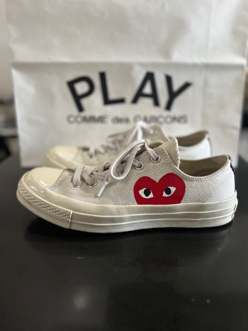 Converse cdg play legit, Men's Fashion, Footwear, Sneakers on Carousell