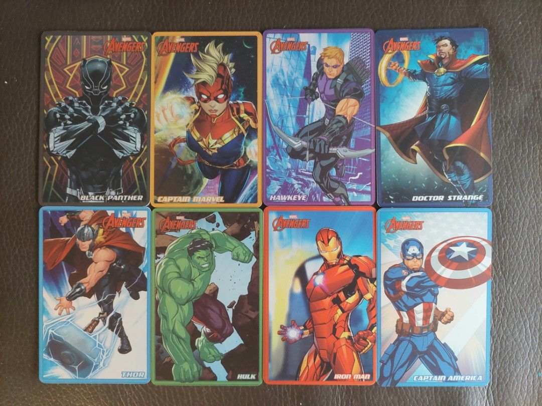 Cpcm cow play cow moo avengers FOIL CARDS black panther captain marvel ...