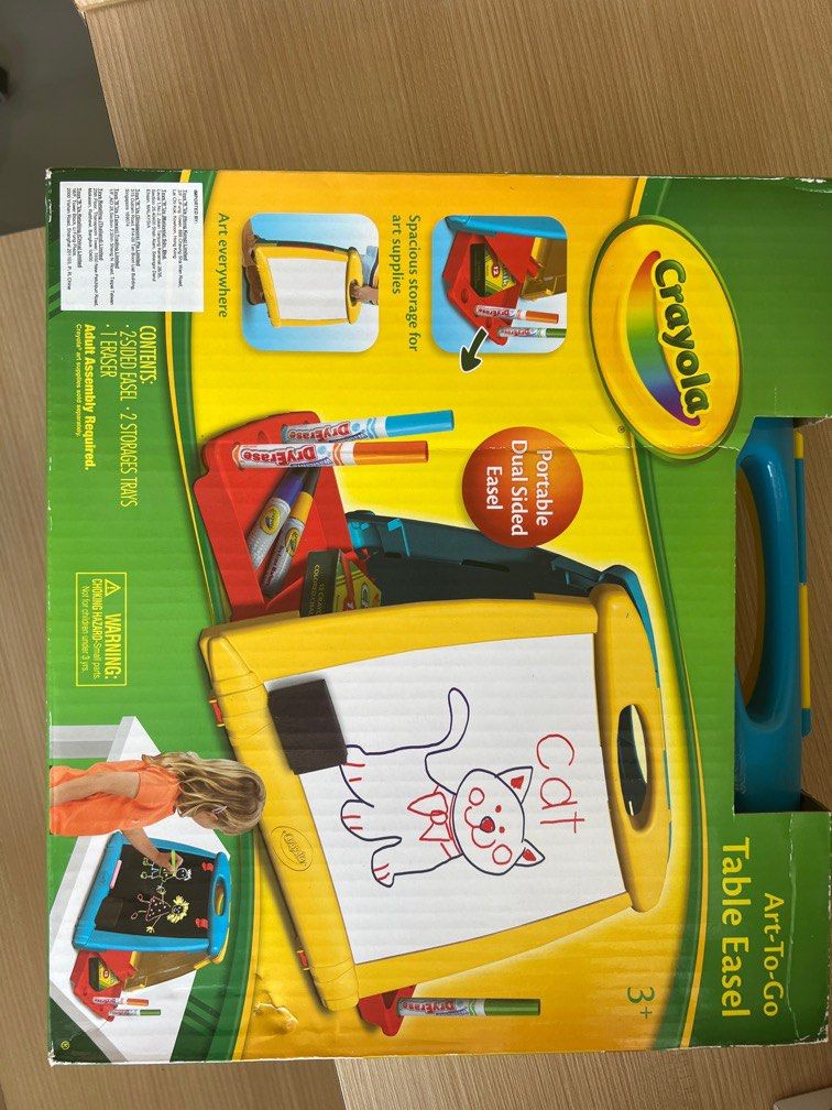 CRAYOLA art-to-go table easel, Hobbies & Toys, Stationery & Craft, Art ...
