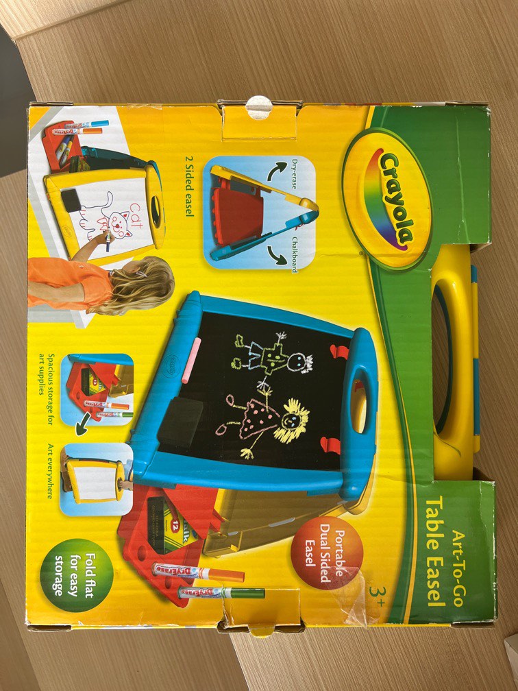 CRAYOLA art-to-go table easel, Hobbies & Toys, Stationery & Craft, Art ...