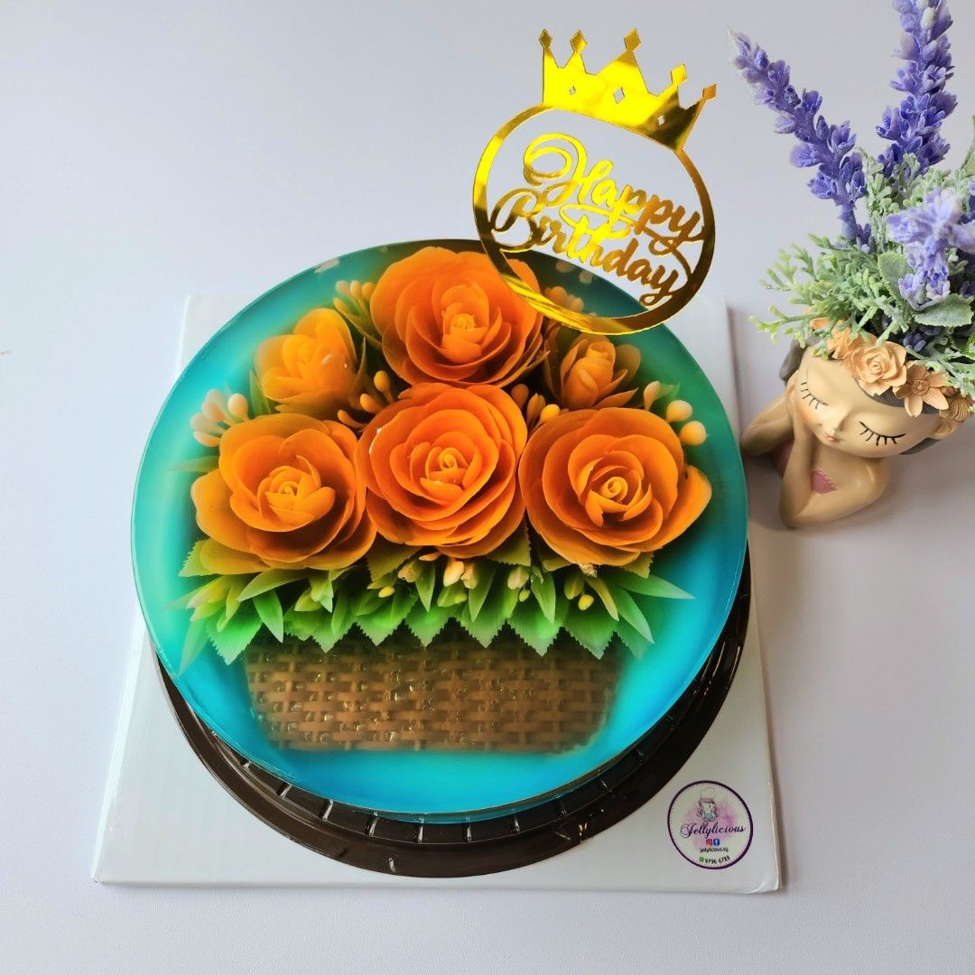 Custom made agar jelly cake and 3d jelly cake, Food & Drinks, Homemade ...