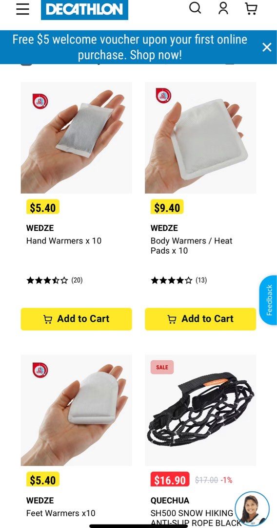 Decathlon heat warmer, Health & Nutrition, Assistive & Rehabilatory ...