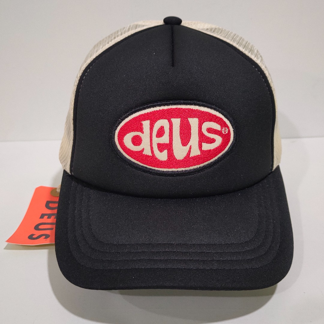 Deus Ex Machina Shiner Trucker Cap - Black, Men's Fashion, Watches ...