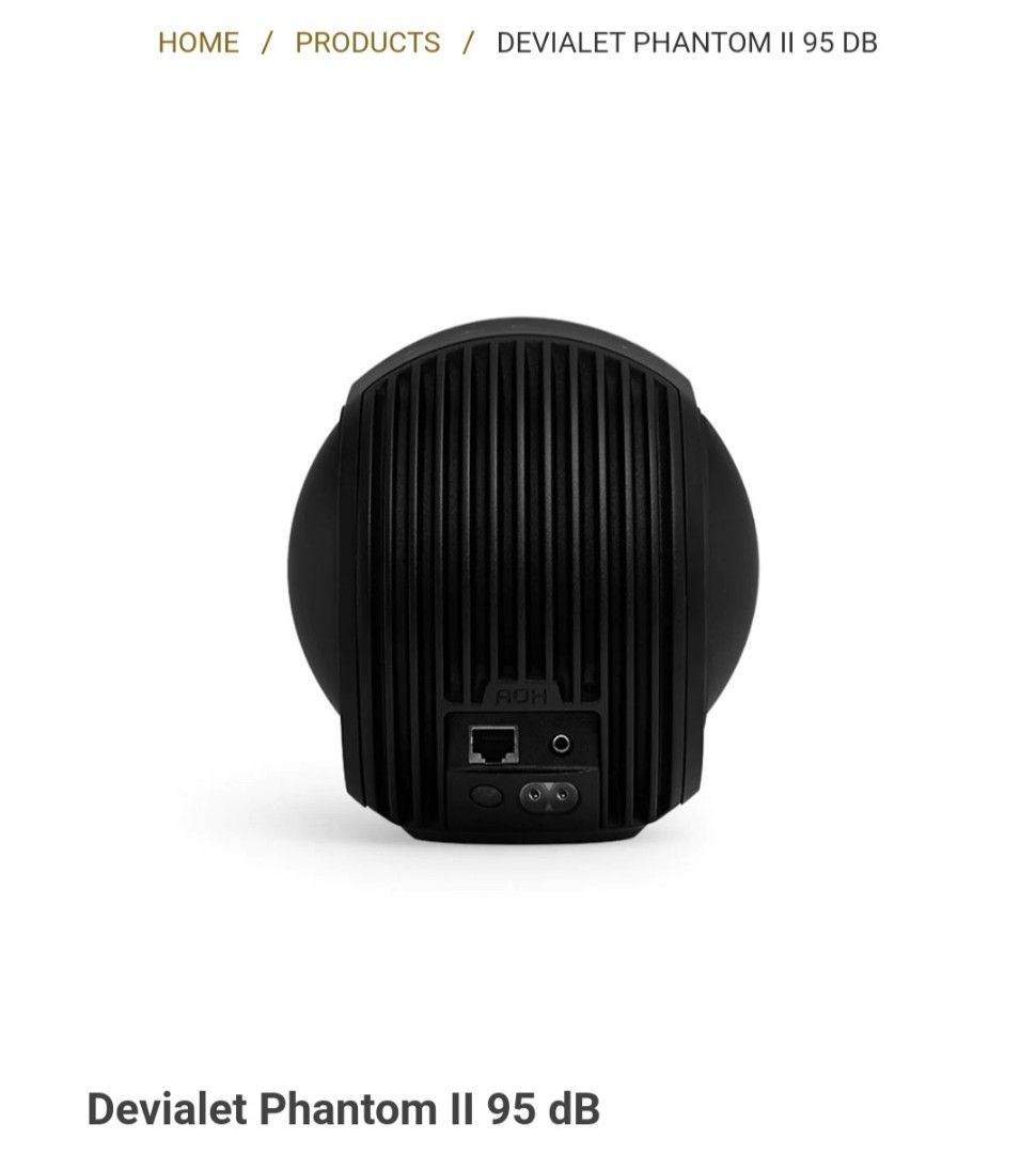 Devialet Phantom II 95db, Audio, Soundbars, Speakers & Amplifiers on ...