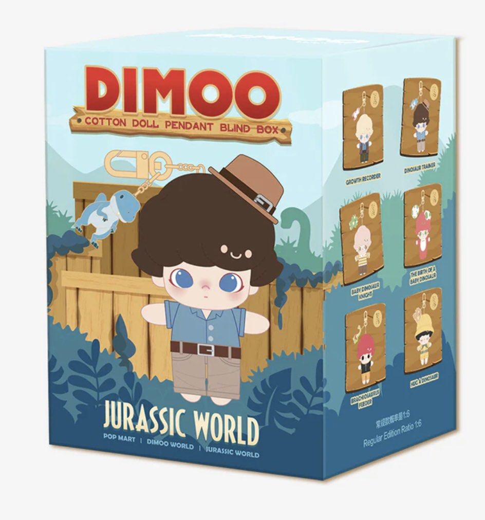 DIMOO Jurassic World Plushie - The Growth Recorder, Hobbies & Toys ...