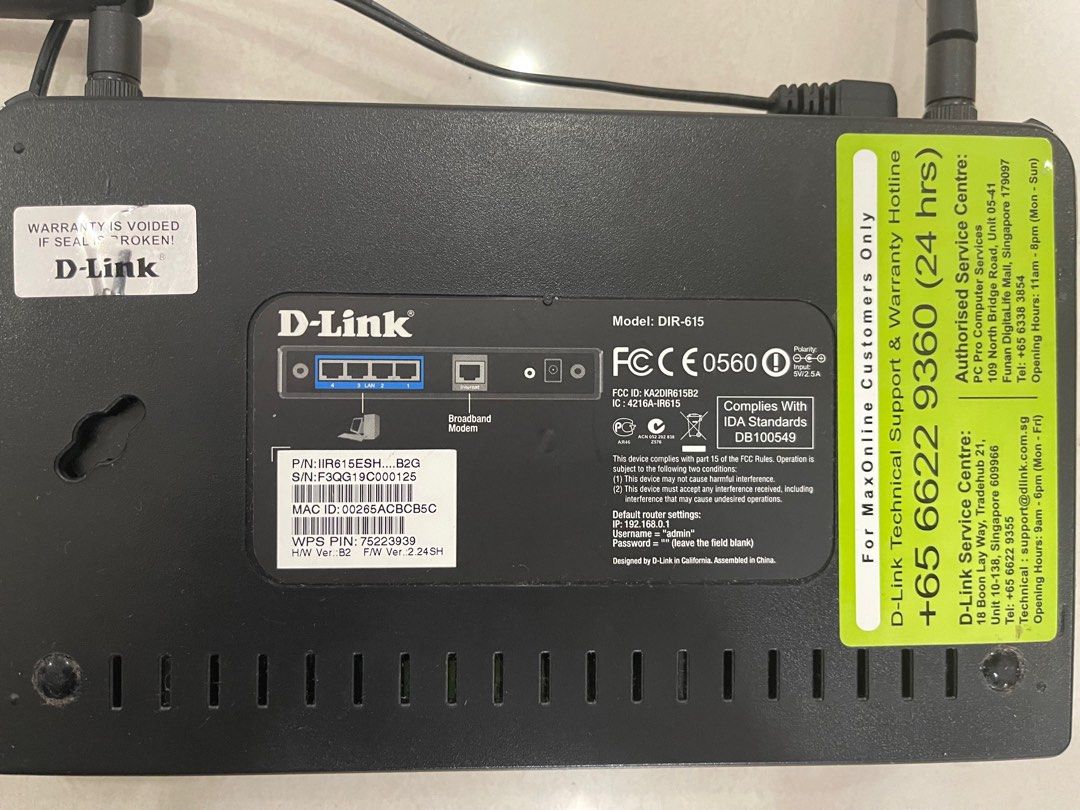 D-Link dir 615 router, Computers & Tech, Parts & Accessories ...