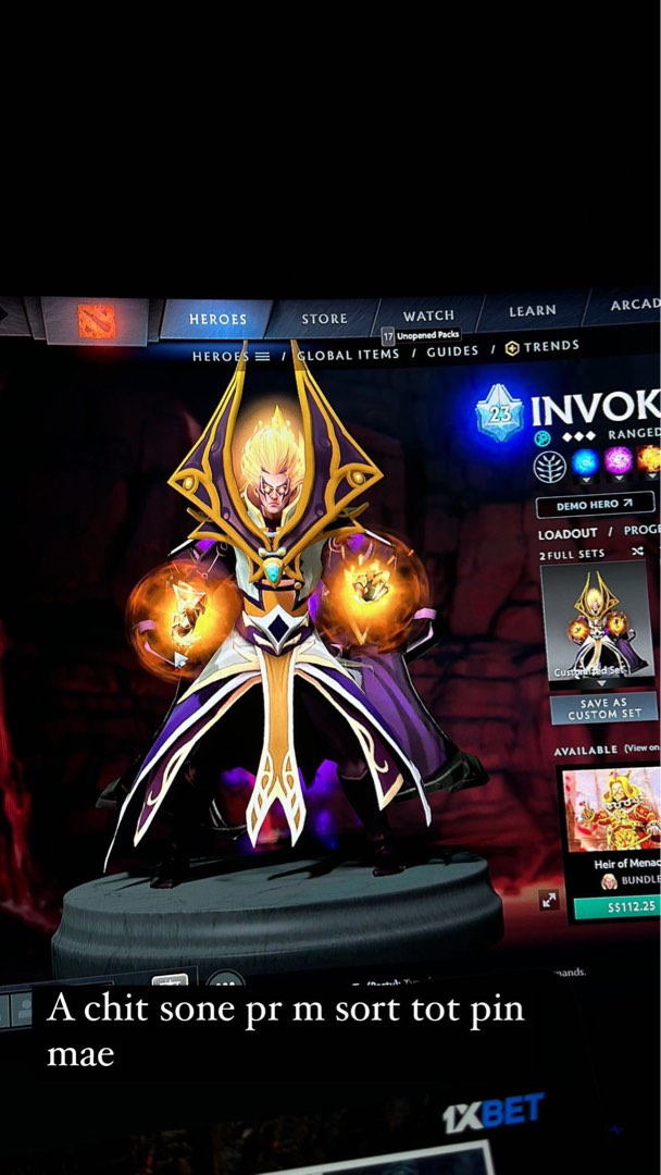 Dota 2 Invoker Dark Artistry Cape and Hair, Hobbies & Toys, Toys ...
