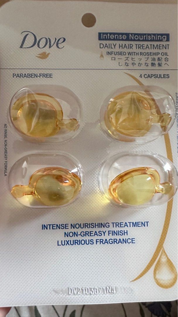 Dove intense nourishing hair capsules, Beauty & Personal Care, Hair on ...