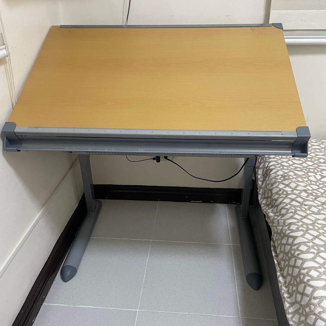 Drafting Table (Manual Lift), Furniture & Home Living, Office Furniture ...
