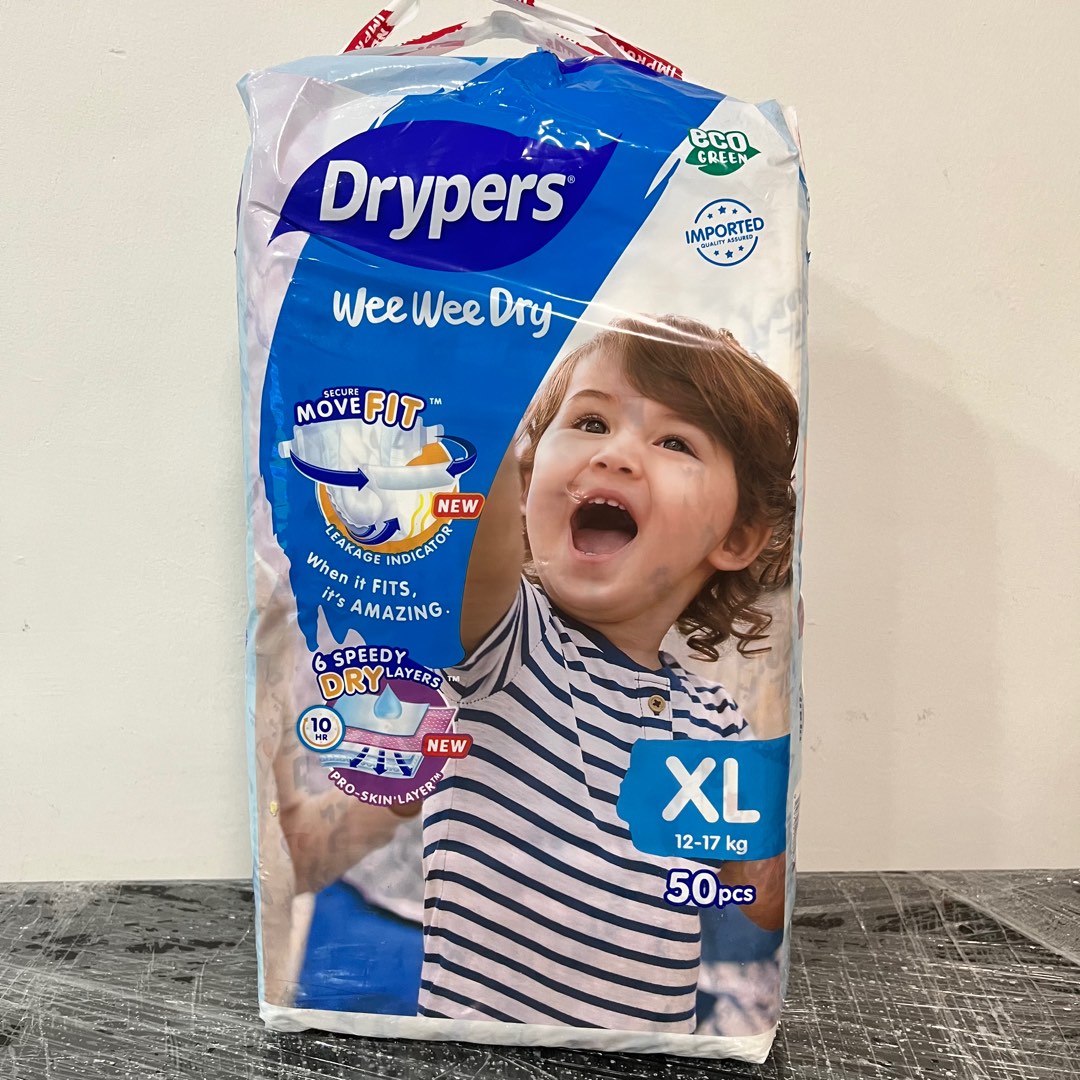 Drypers XL - Opened, Babies & Kids, Bathing & Changing, Diapers & Baby ...