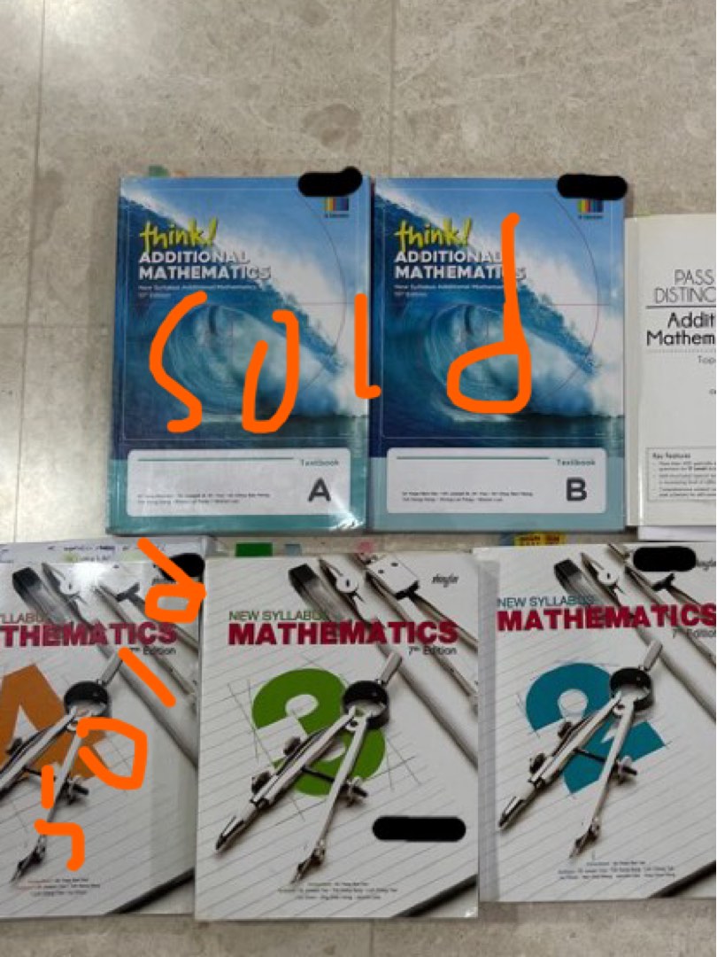 E math and A math Textbooks and Handbooks, Hobbies & Toys, Books ...