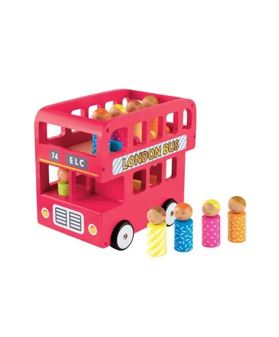 ELC Mothercare Wooden London Bus, Hobbies & Toys, Toys & Games on Carousell