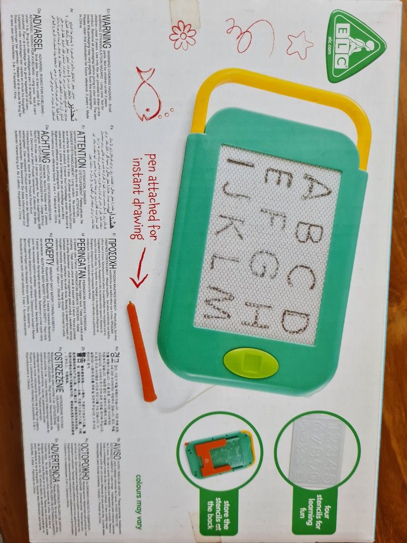 ELC scribble and go drawing/writing/tracing pad, Hobbies & Toys, Toys ...