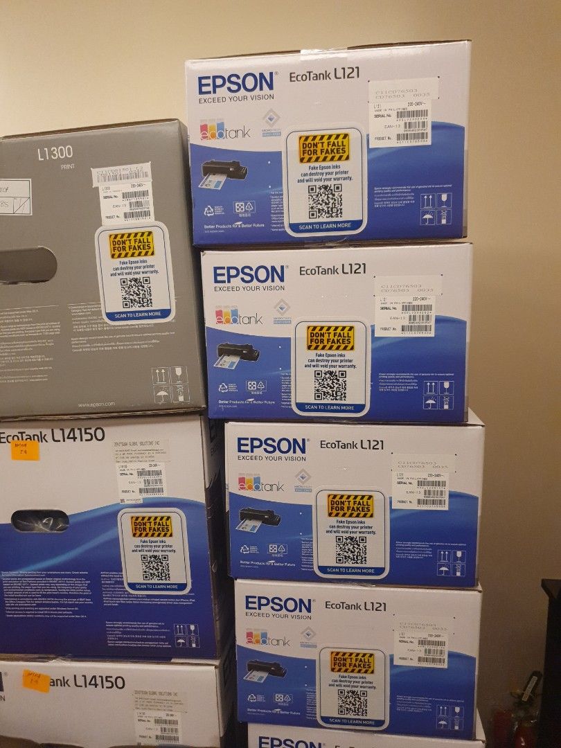 Epson L121 EcoTank Printer Bnew 2 Years Warranty on Parts & Labor ...