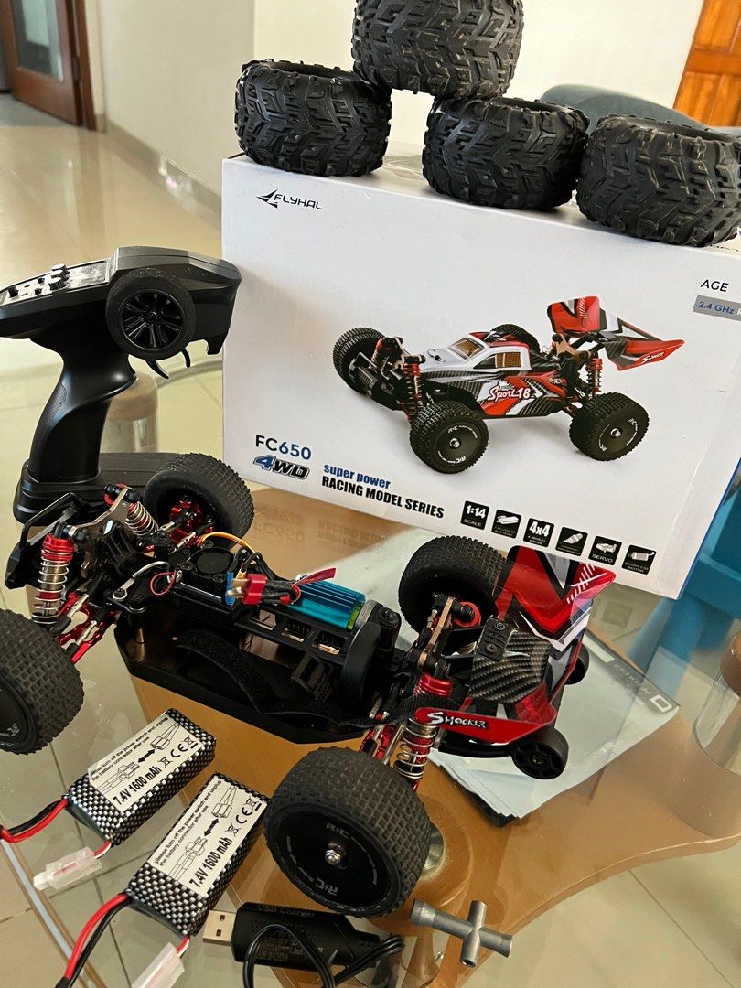 FLYHAL FC650 - 4WD 1:14 2.4ghz Brushless Motor - Buggy RC Car, Hobbies ...